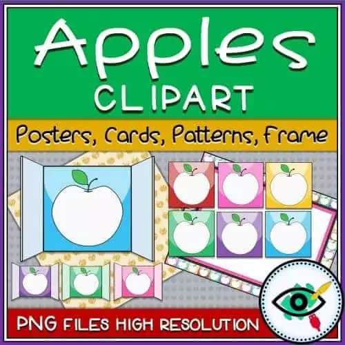 Fall Season - Clipart - Apple Cards and Patterns | Planerium