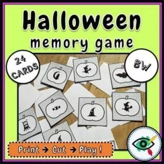 Halloween Memory Game - Spooky Pumpkin Symbols