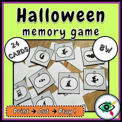 Halloween Memory Game - Spooky Pumpkin Symbols