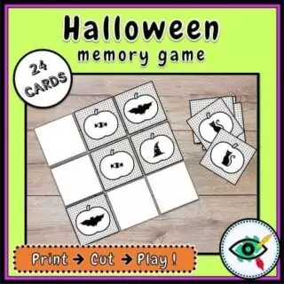 Halloween Memory Game - Spooky Pumpkin Symbols