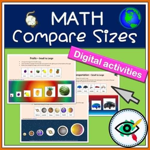 Math - Paperless Activity - Compare sizes | Planerium