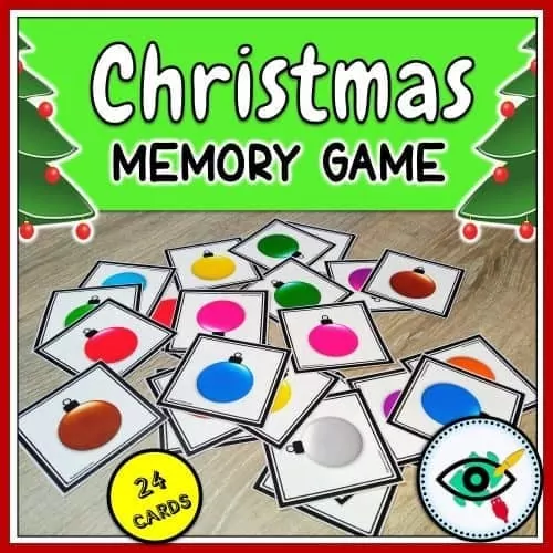 Christmas - Memory Game - Lightbulb Colors | Planerium