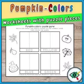 Fall Pumpkin Matching Game for Young Learners