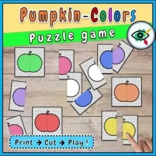 Fall Pumpkin Matching Game for Young Learners