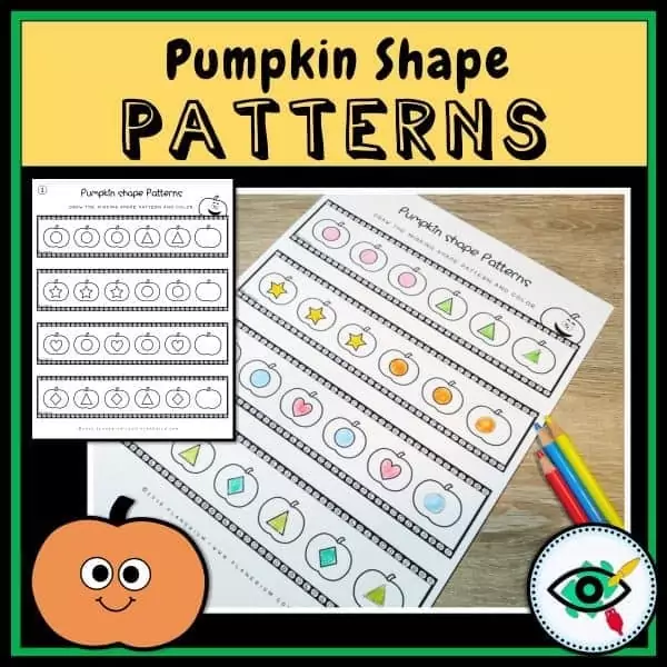 Halloween Patterns Activity Pumpkin Shapes | FREE | Planerium