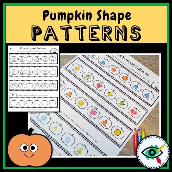 Halloween Patterns Activity Pumpkin Shapes | FREE | Planerium