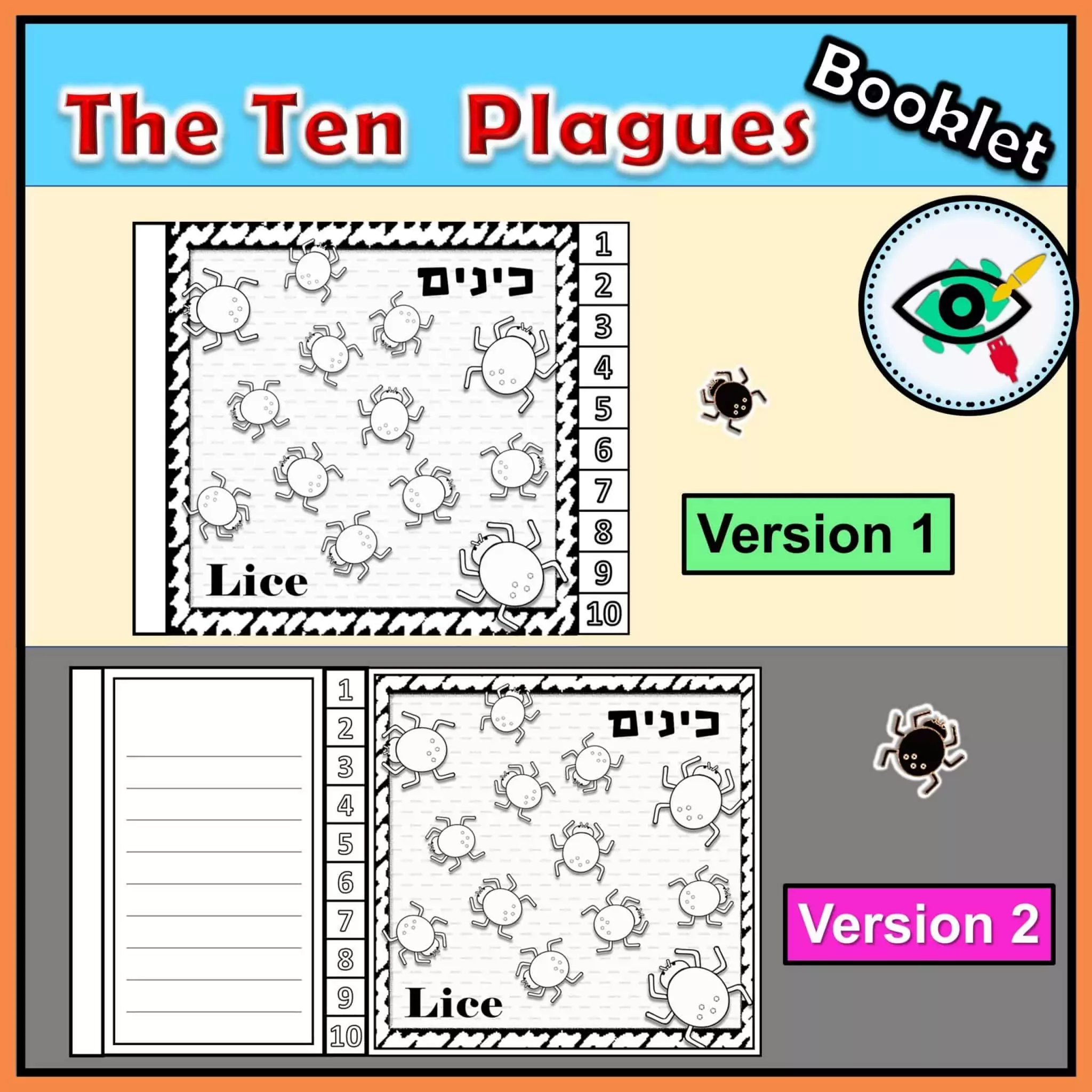 Passover Coloring Booklet - Ten Plagues | Planerium