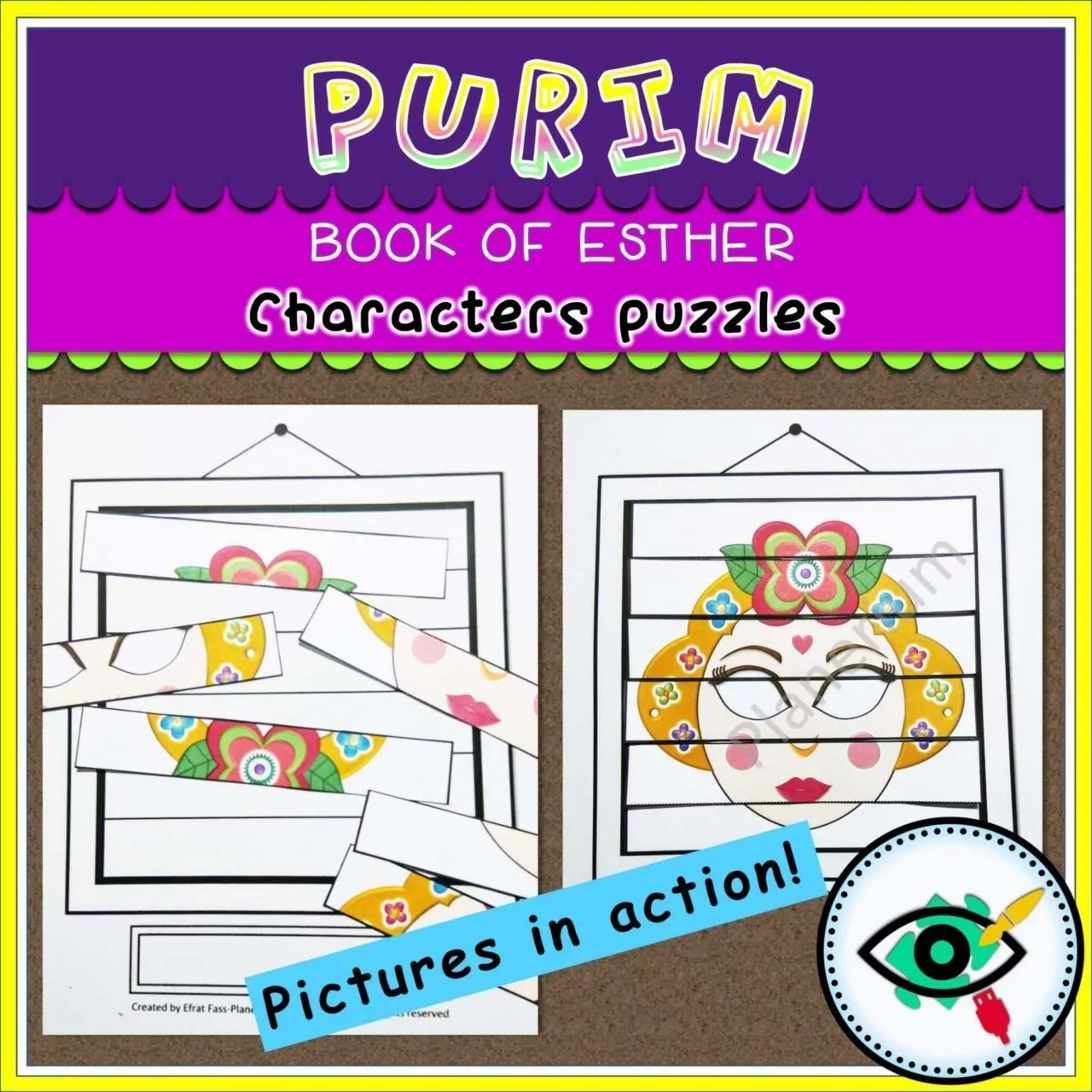 Purim - Puzzle - Book of Esther Characters | Planerium
