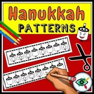 Hanukkah - Patterns - Dreidels Shapes | Planerium