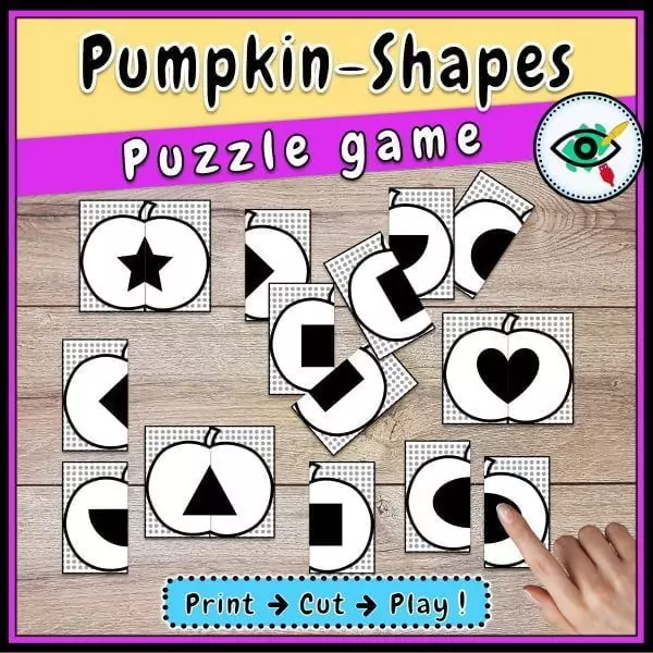 Printable Pumpkin Shape Puzzles - Educational Fun for Kids