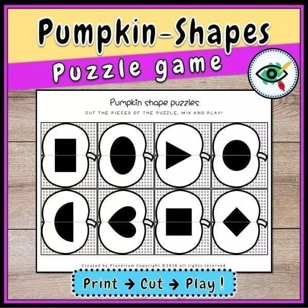 Printable Pumpkin Shape Puzzles - Educational Fun for Kids