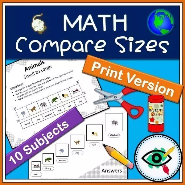 Math - Compare sizes - Kids Activity | Planerium