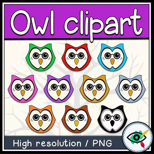 Colorful Owl Clipart