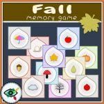 Memory Game for Kids - Fall Symbols | Planerium