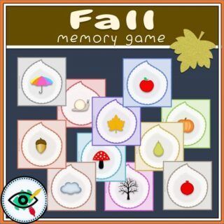 Memory Game for Kids - Fall Symbols | Planerium