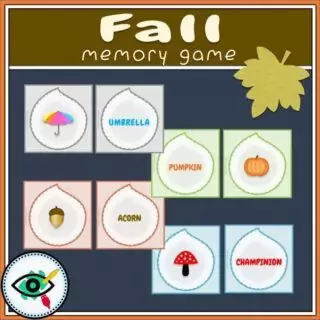 Memory Game for Kids - Fall Symbols | Planerium