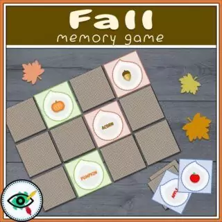 Memory Game for Kids - Fall Symbols | Planerium