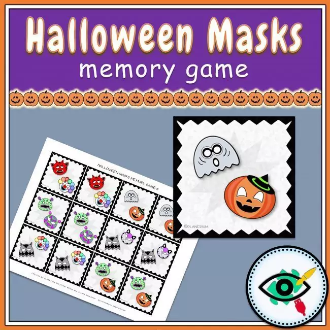 Halloween Masks Matching game | Planerium