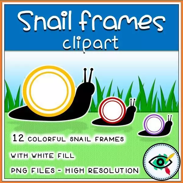 Fall Season - Clipart - Snail round Frames | Planerium