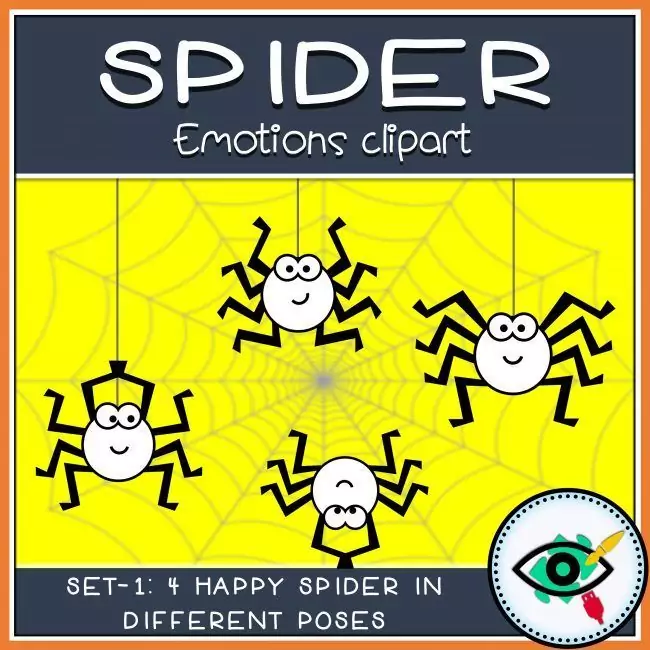 Happy Spider Clipart