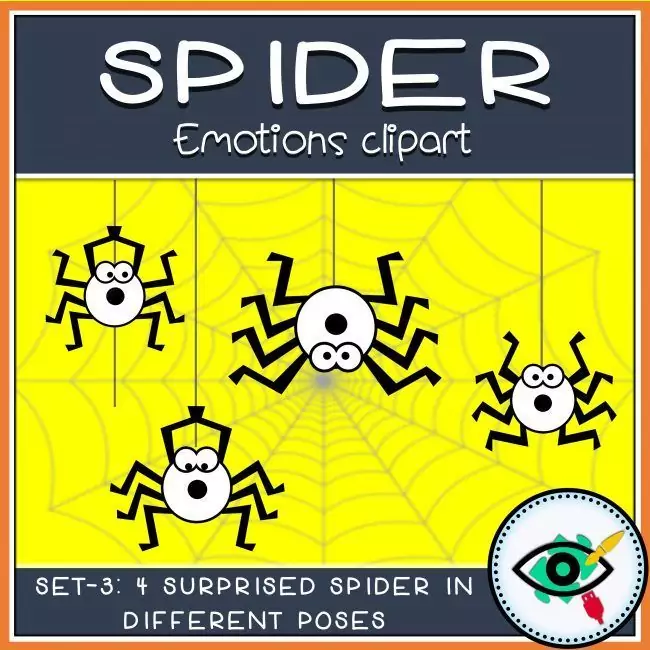 Halloween Clipart - Spider Emotions | Planerium