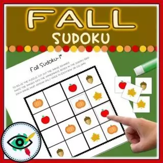 Sudoku for Kids - Fall symbols | Planerium