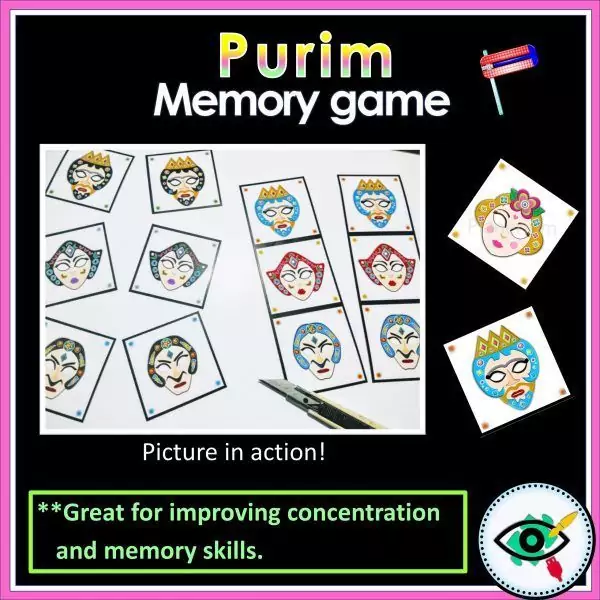 Purim - Matching Game - Book of Esther Characters | Planerium