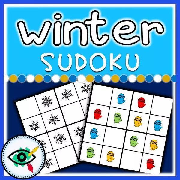 Winter Sudoku for Kids - Fun Brain Teaser Game