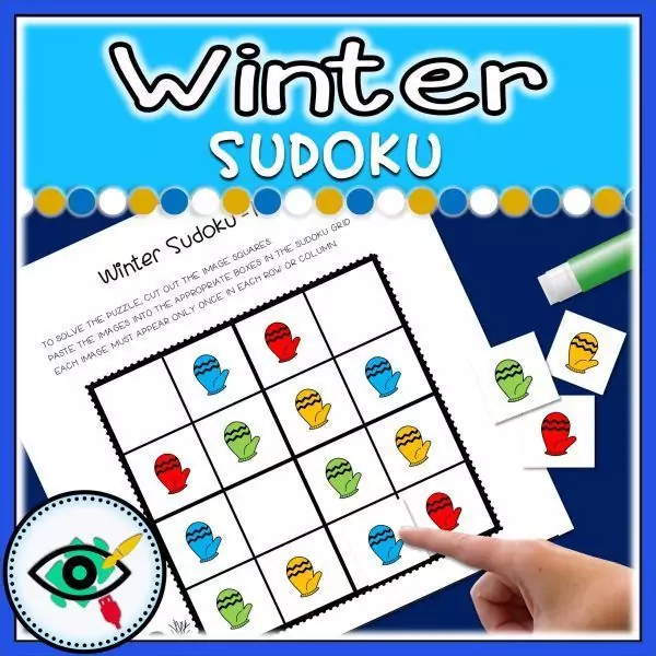 Winter Sudoku for Kids - Fun Brain Teaser Game