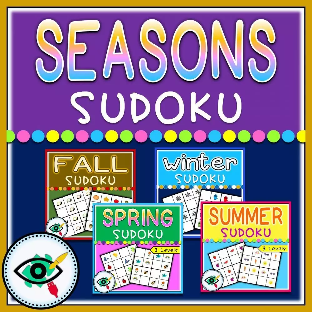 Four Seasons Sudoku - Fun Teaching Puzzles Bundle