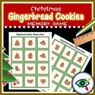 Memory Games for Kids - Gingerbread Cookies | Planerium