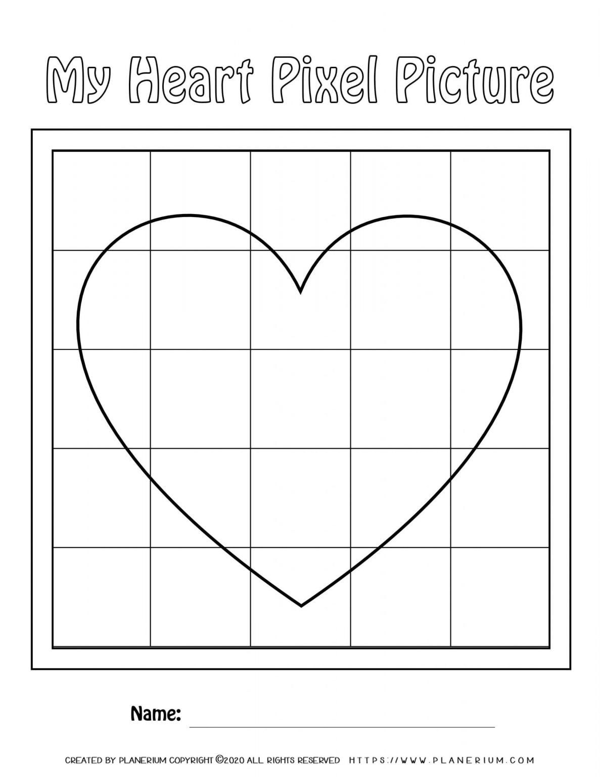 Valentines Day Worksheet - Broken Hearts Game | Planerium