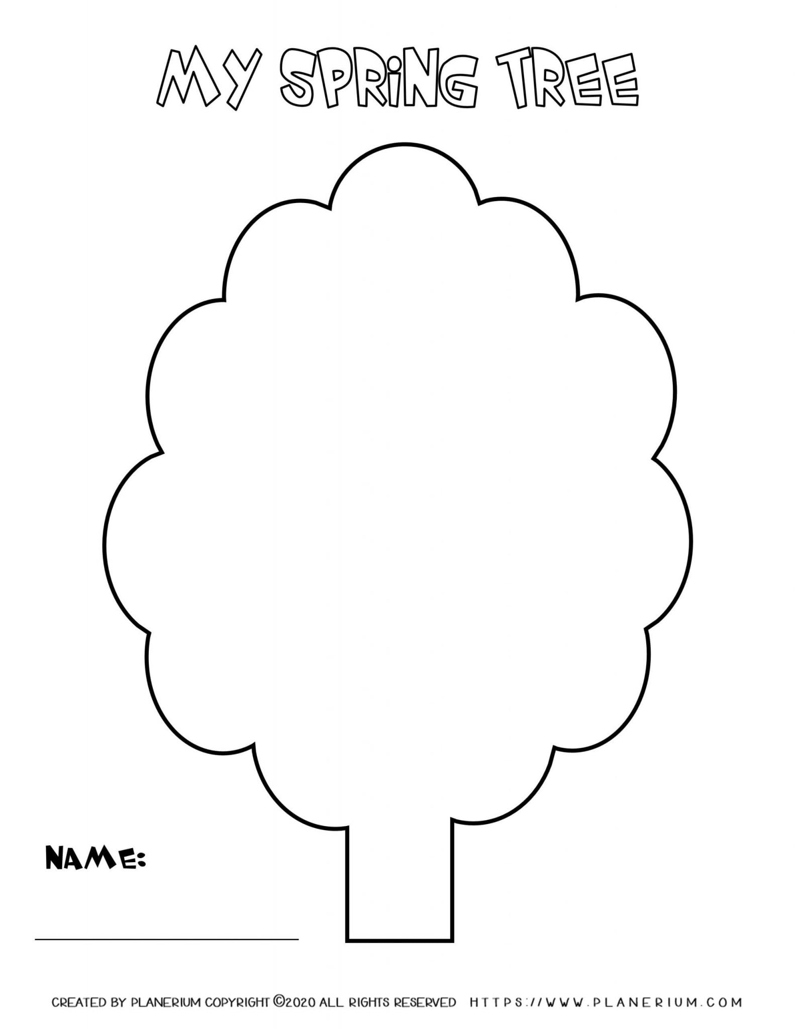 Spring - Worksheet - My Spring Tree | Planerium