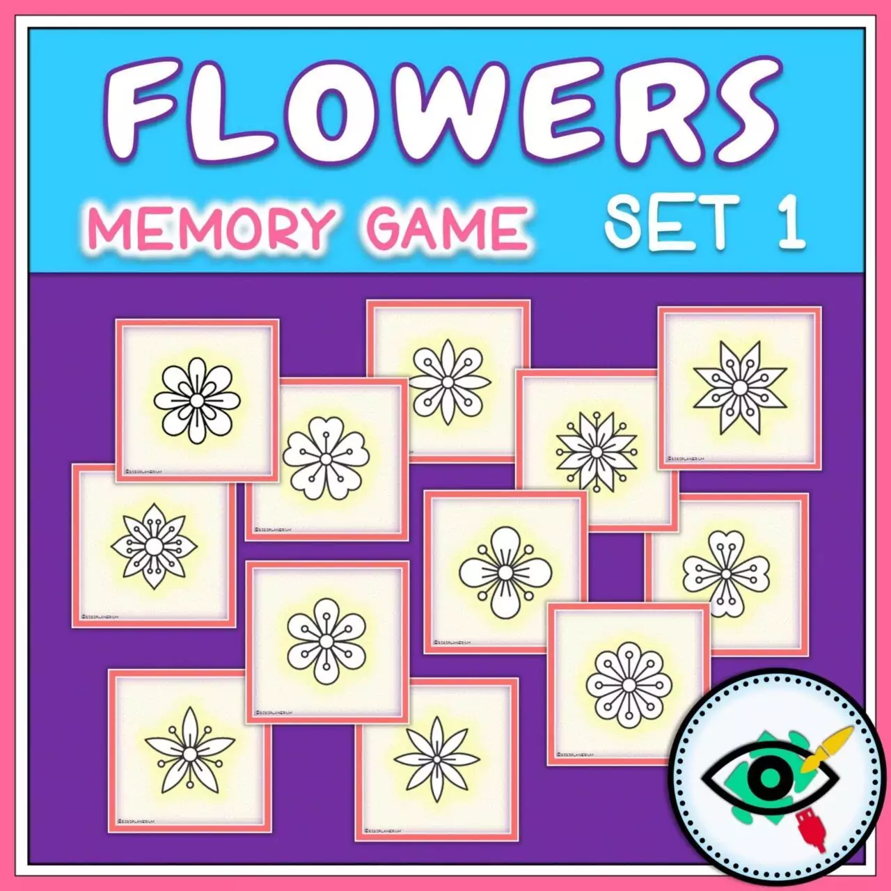 Spring Memory Game - Flowers | Planerium