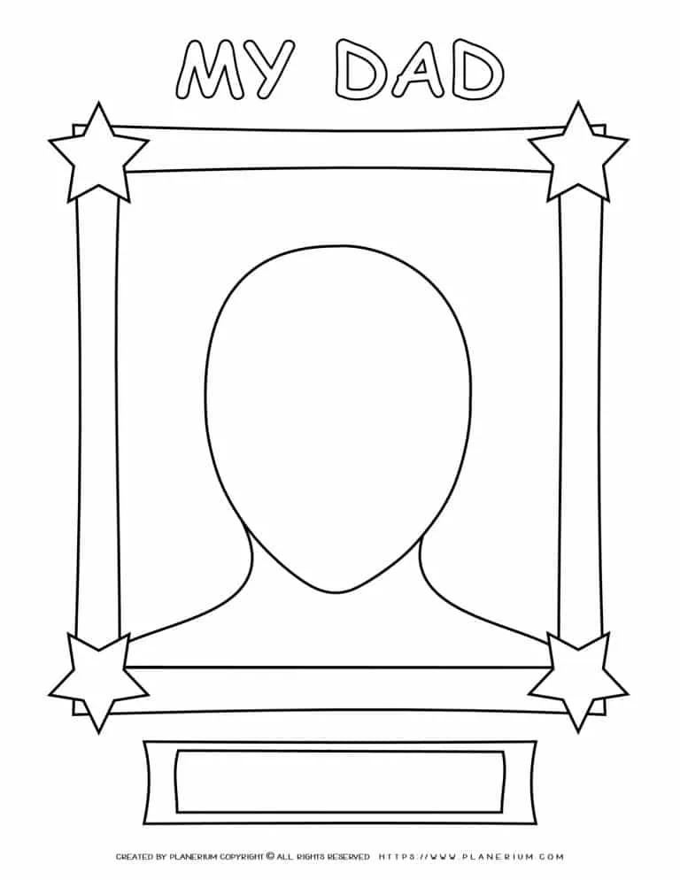 Picture Frame - FREE Printable Template | Planerium