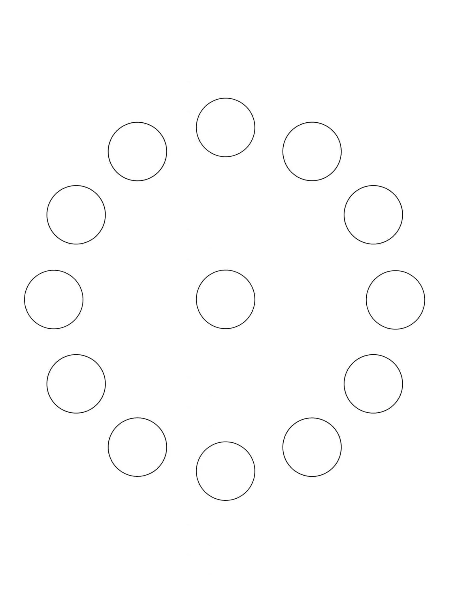 All Seasons - Coloring pages - Five Nested Circles | Planerium