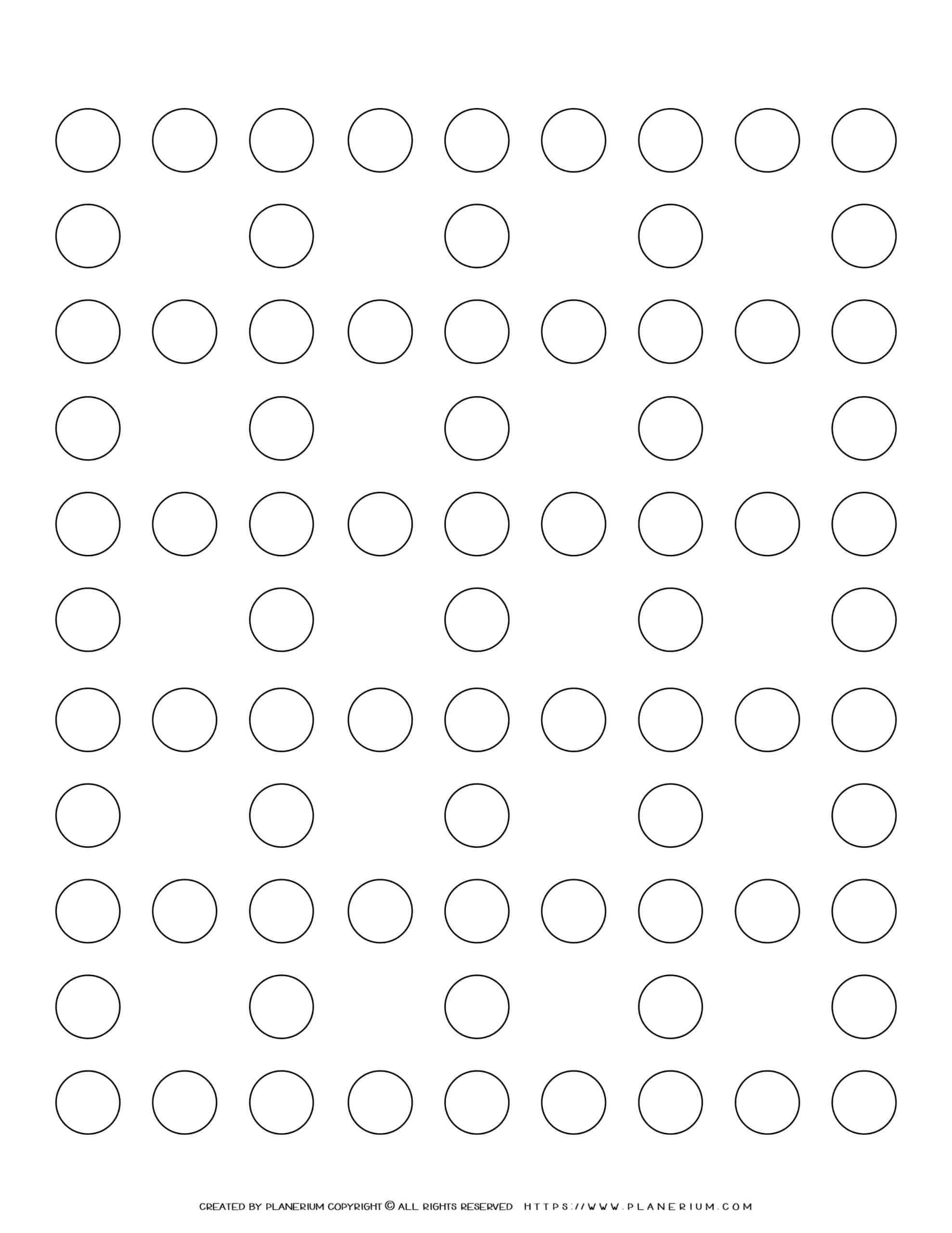 All Seasons - Coloring pages - Circles Grid | Planerium