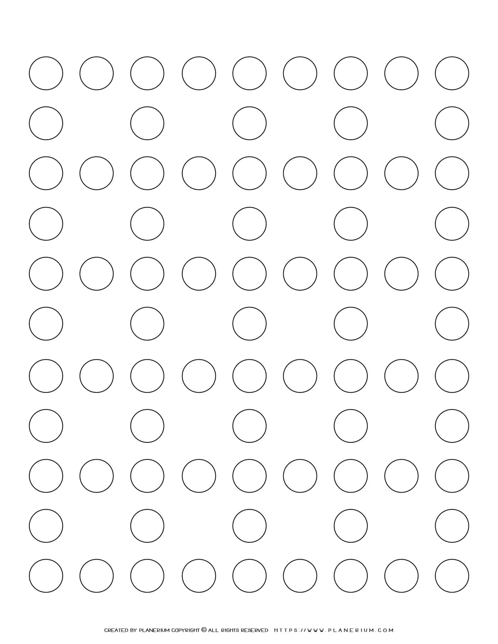 All Seasons - Coloring pages - Circles Grid | Planerium