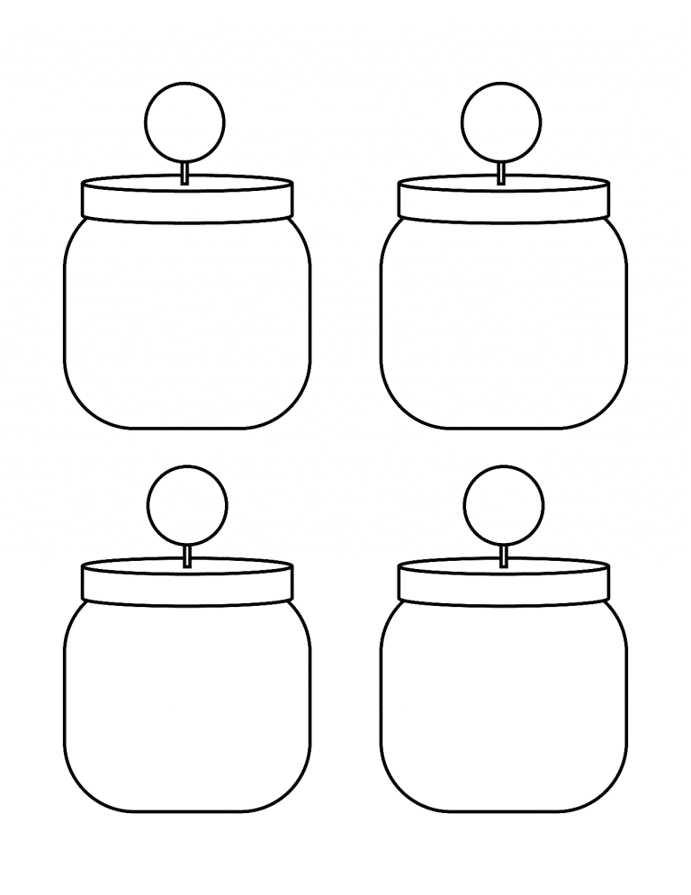 Free Editable Jar Template for Creative Learning