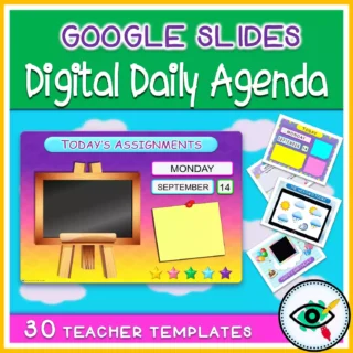 Google Slides Daily agenda Templates for Teachers | Planerium