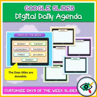 Google Slides Daily agenda Templates for Teachers | Planerium