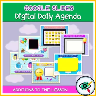 Google Slides Daily agenda Templates for Teachers | Planerium