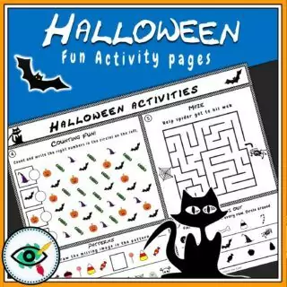 Spooktacular Halloween Activity Pages for Kids