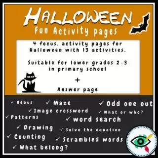 Spooktacular Halloween Activity Pages for Kids