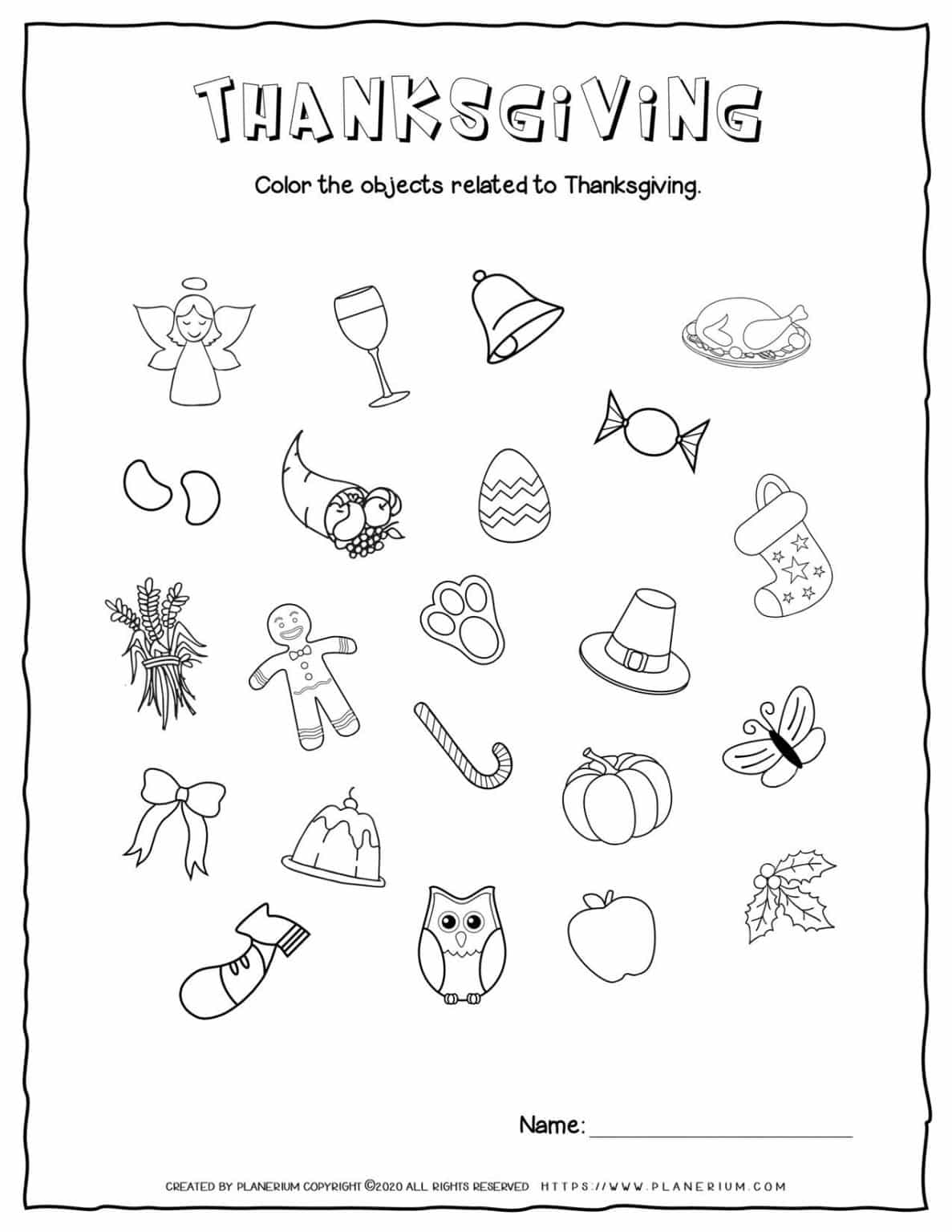 Narrative Writing Activity for Thanksgiving | Free printables | Planerium