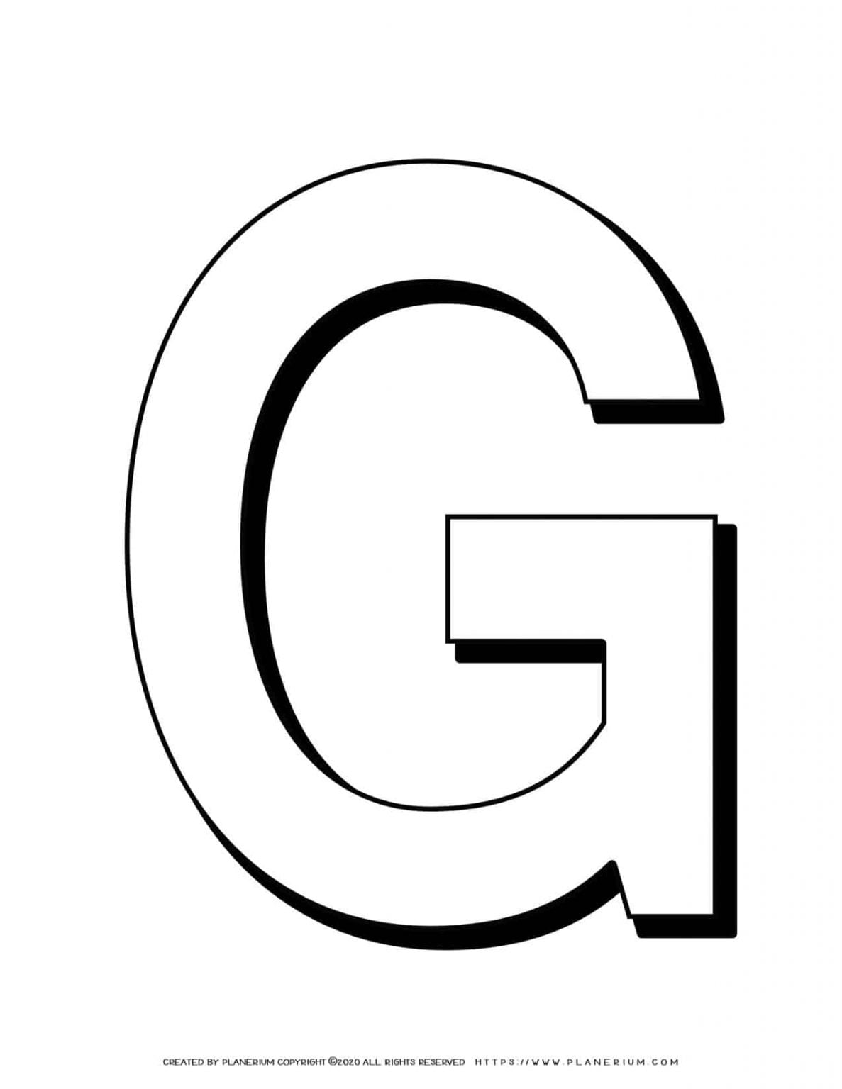 Letter G Coloring Pages Samuelinfirmier