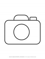 Camera Outline - FREE Printable Template | Planerium