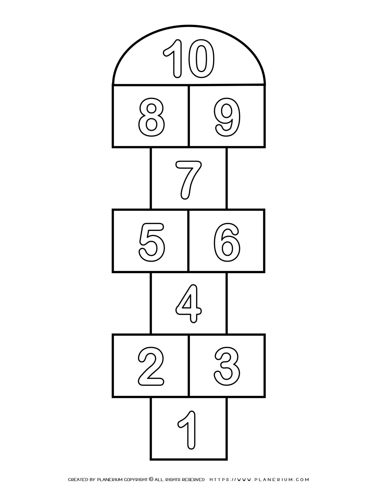 Drawing Numbers Template