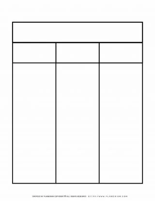 Blank Chart With 4 Columns