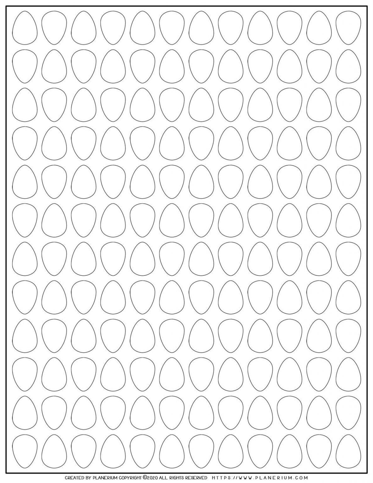 Easter eggs worksheet - Counting and Sorting - FREE | Planerium